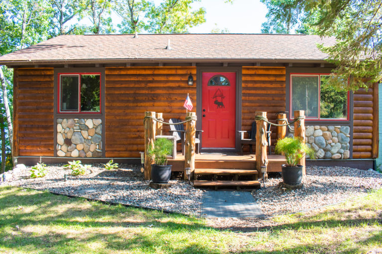Log Cabin on the Lake – Exterior Ideas Complete with Photos! - Cheryl ...